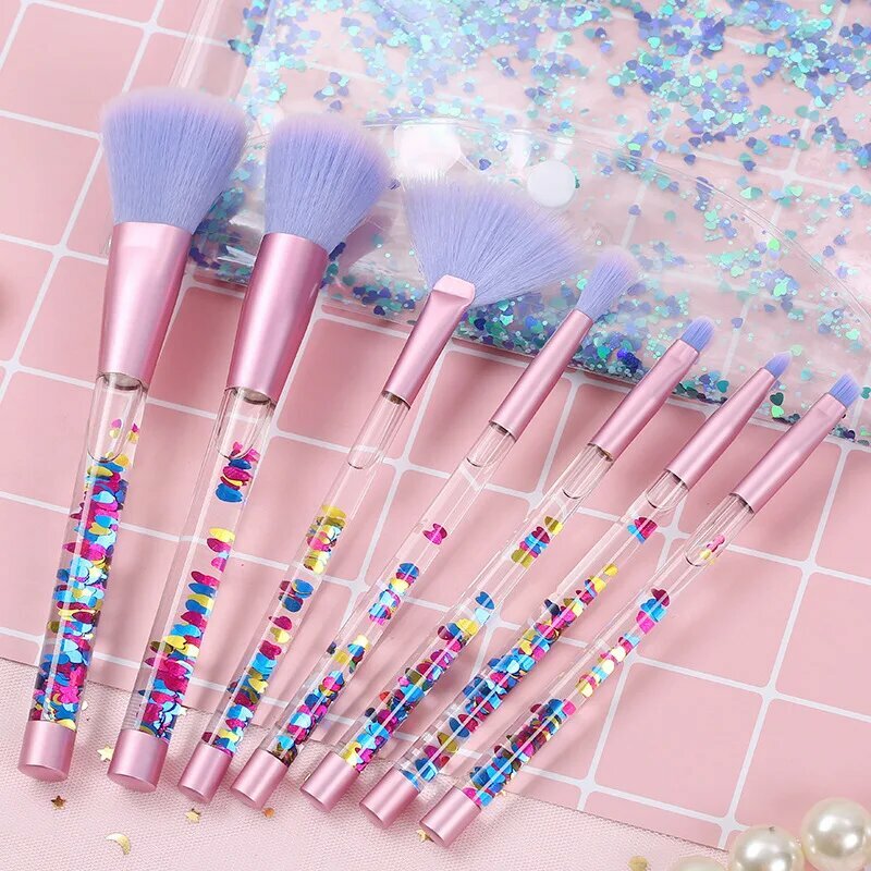 Saiantth набор кистей для макияжа 7шт Purple