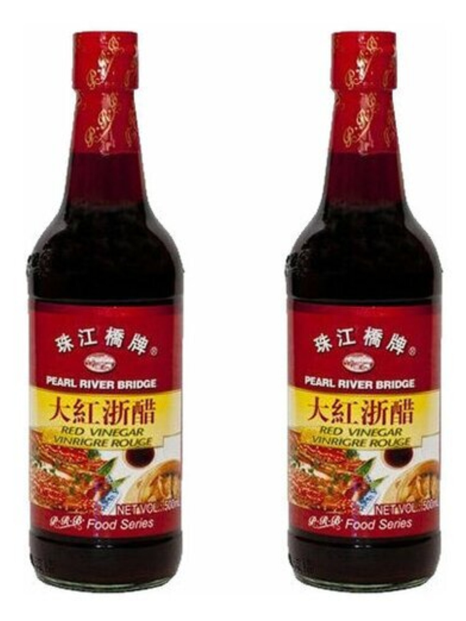 Уксус Pearl River Bridge рисовый красный, 500 мл, 2 шт