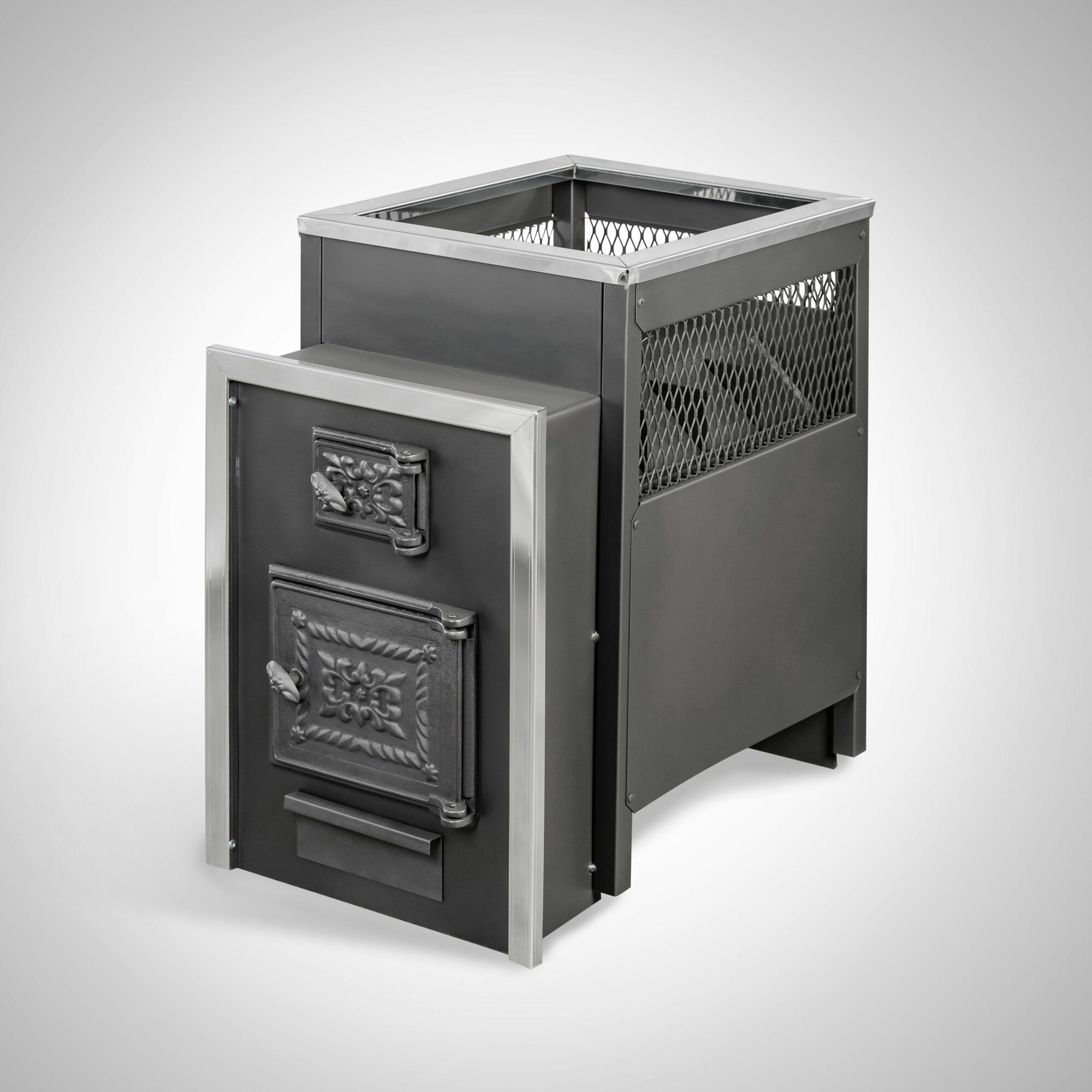 Печь банная "Радуга" ПБ-21Б, толщина топки 8мм, объем парилки до 25 м³