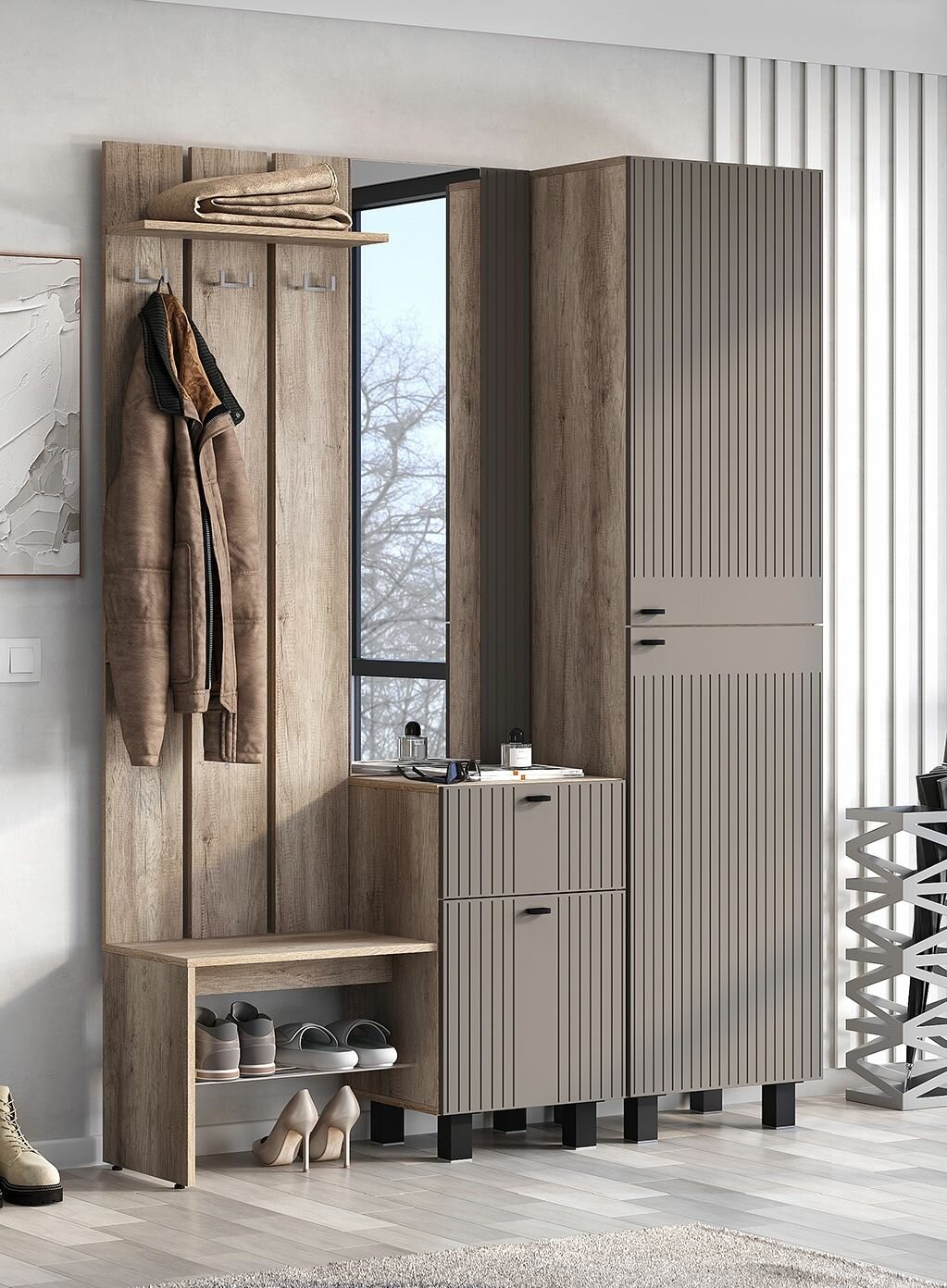 Прихожая 1,5 м муссон софт