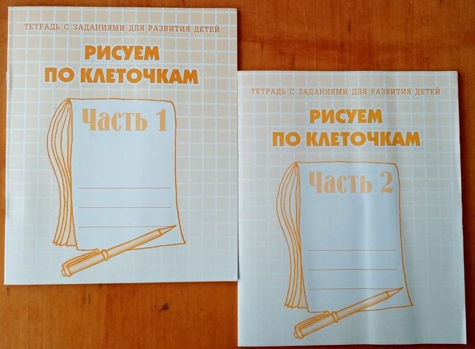 Рисуем по клеточкам Рабочие тетради в 2-х чч Комплект ИП бурдина С. В.