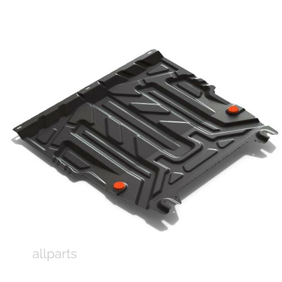 RIVAL 111.01806.3 Защита картера и КПП АвтоБроня для Ford Fiesta V 2002-2008/Fusion 2002-2012 штампованная сталь 1.5