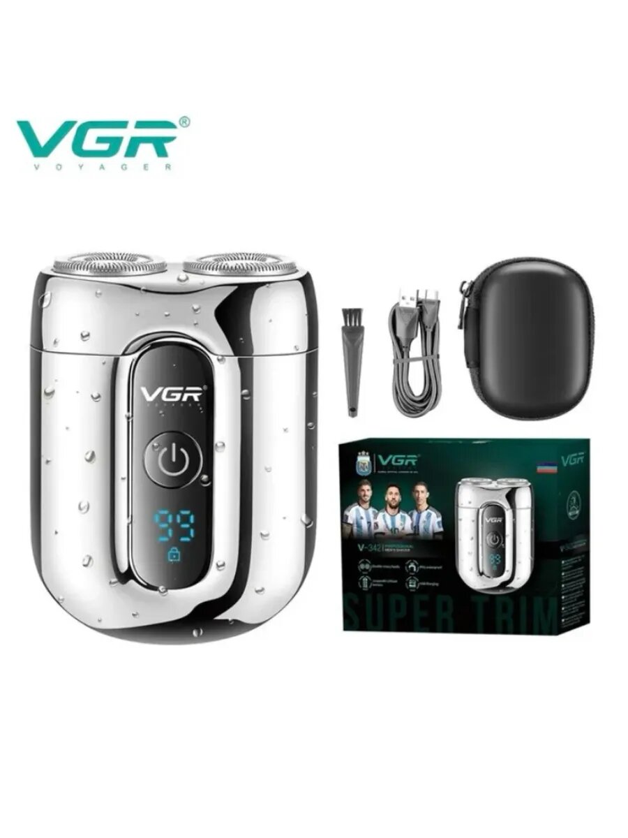 Электробритва мужская для лица аккумуляторная мужская VGR V-342