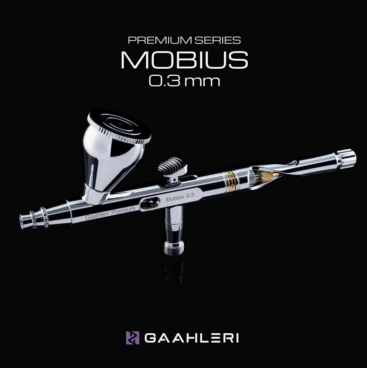 Эксклюзивный аэрограф Gaahleri Mobius с соплом 0.3 мм двойного действия
