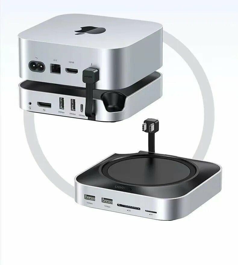 Док-станция для Apple Mac Mini M4 Двухканальный двухскоростной SSD-док-станция 10 Гбит/с