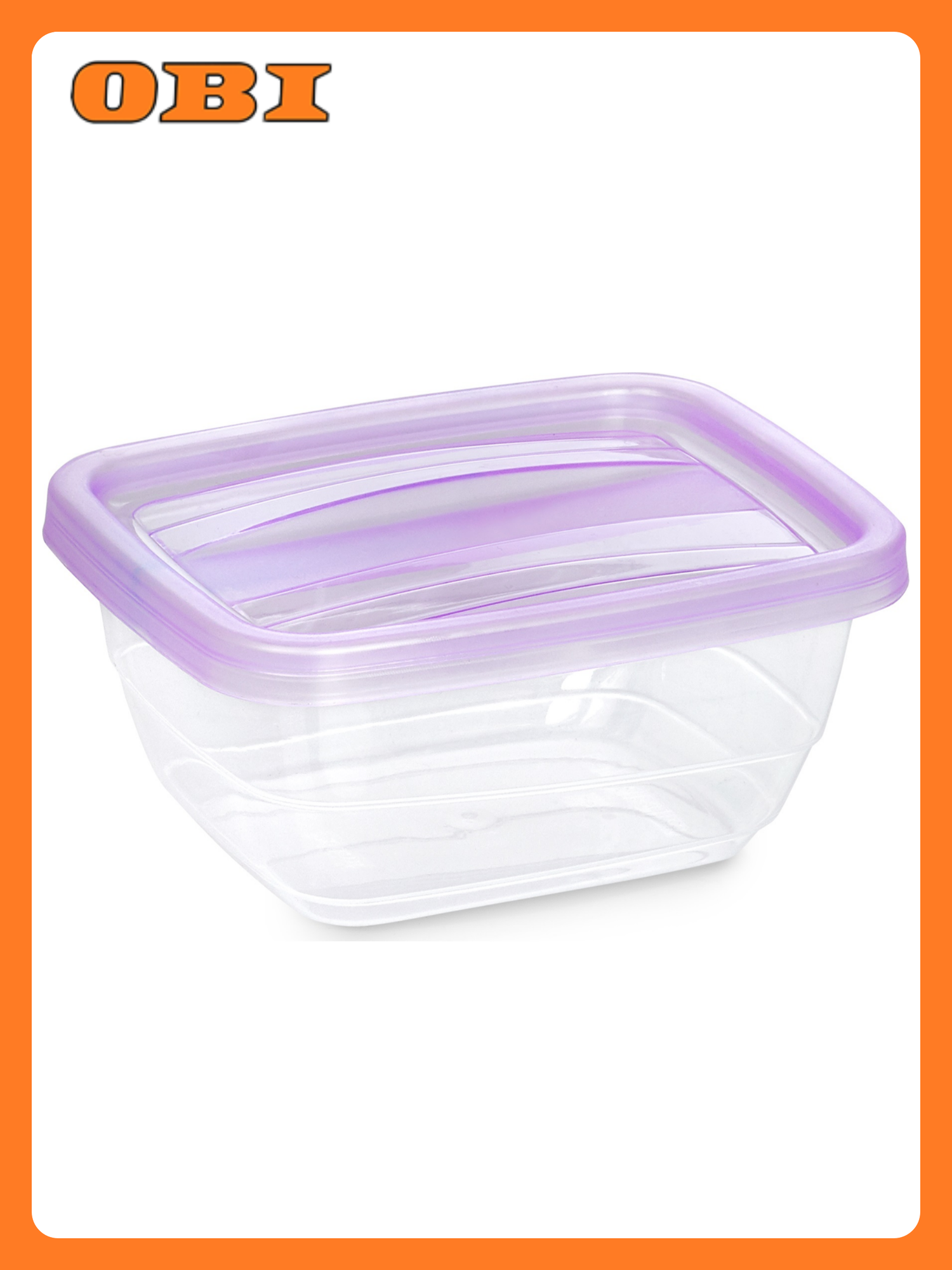 Контейнер Violet Fresco, 0,25 л, с крышкой, для СВЧ, фиолетовый