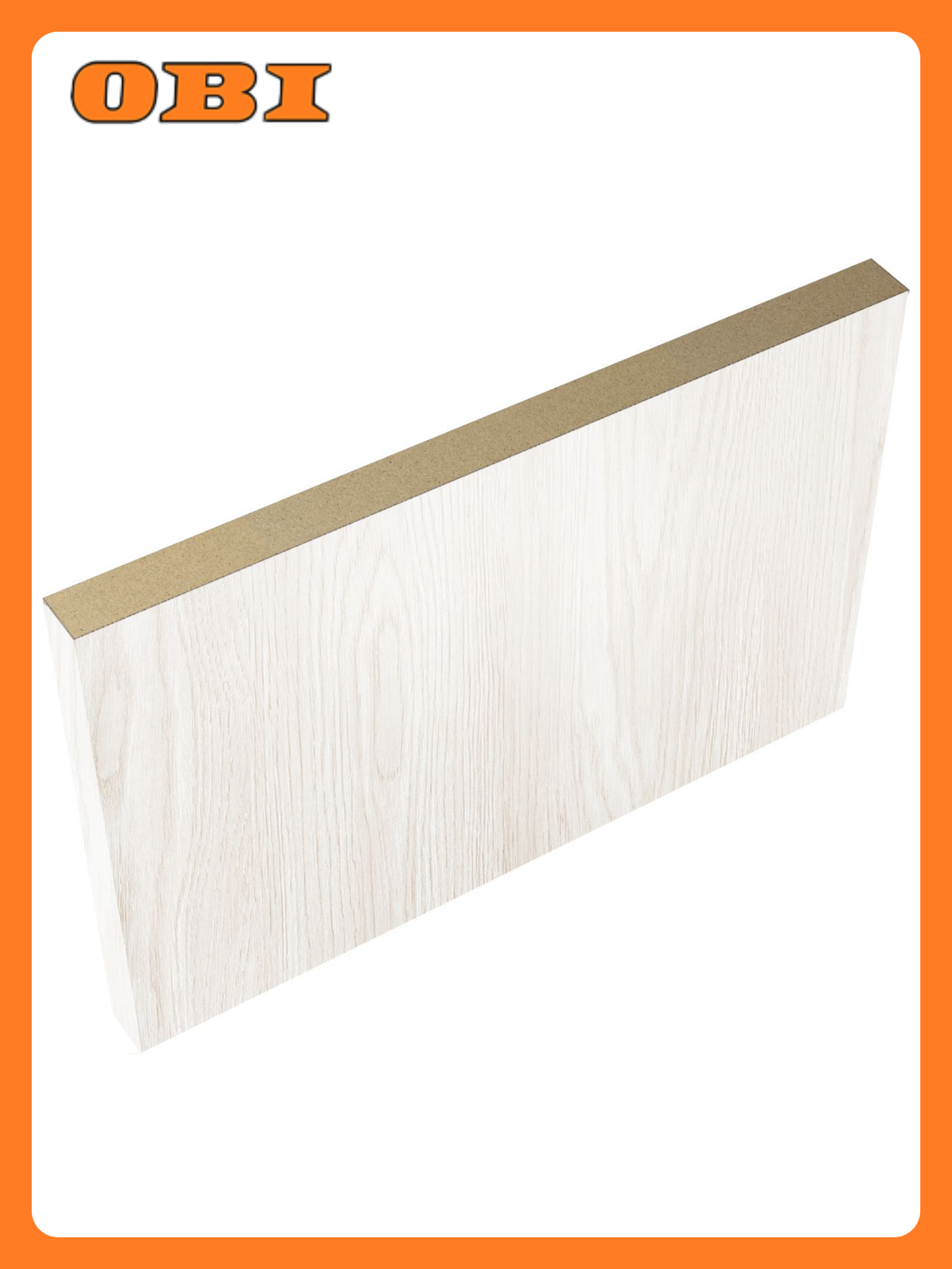 Дверной добор Velldoris Лайтери Стандарт Бьянко, МДФ, 150x2100мм, бежевый