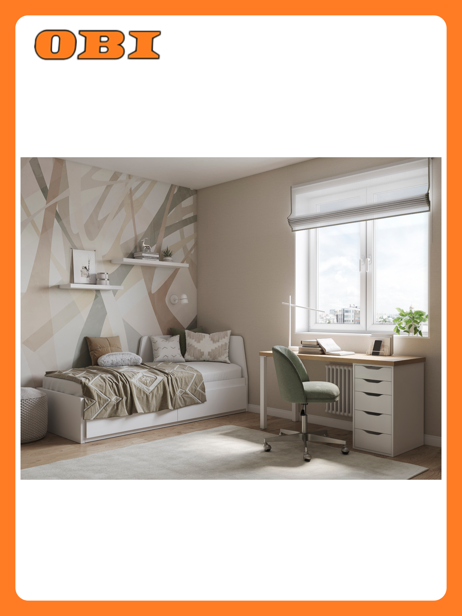 Стол письменный Шведский Стандарт Ингар 1/5Т 120x75x55, дуб беленый/белый