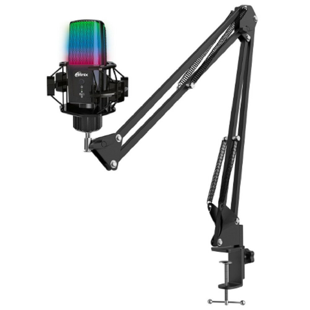 Микрофон RDM-270 Black для стрима на ПК Настольный Конденсаторный черный