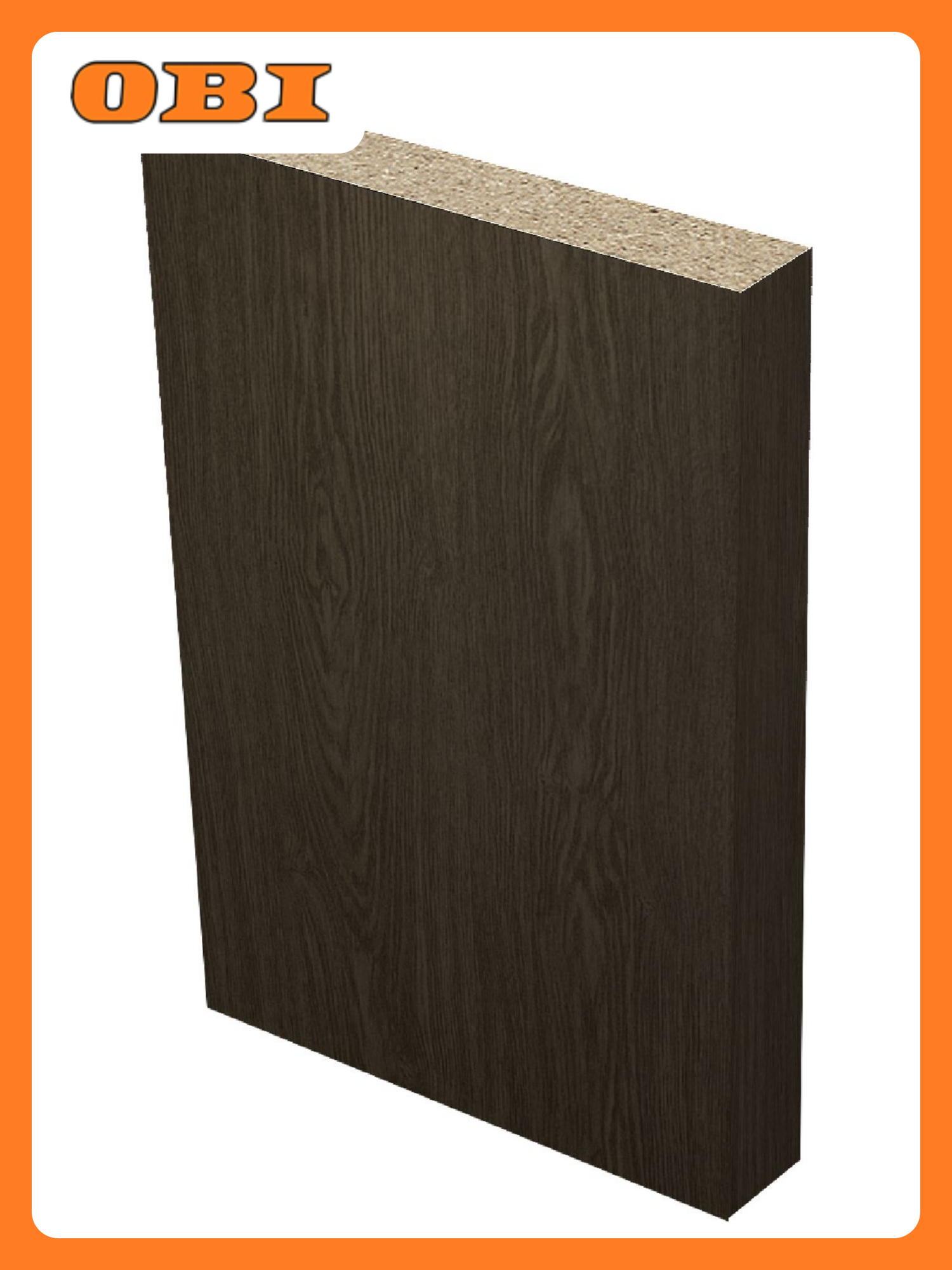 Наличник Verda Вертикаль, МДФ, финиш-пленка, дуб модена тауп, прямой, 70x8x2150мм