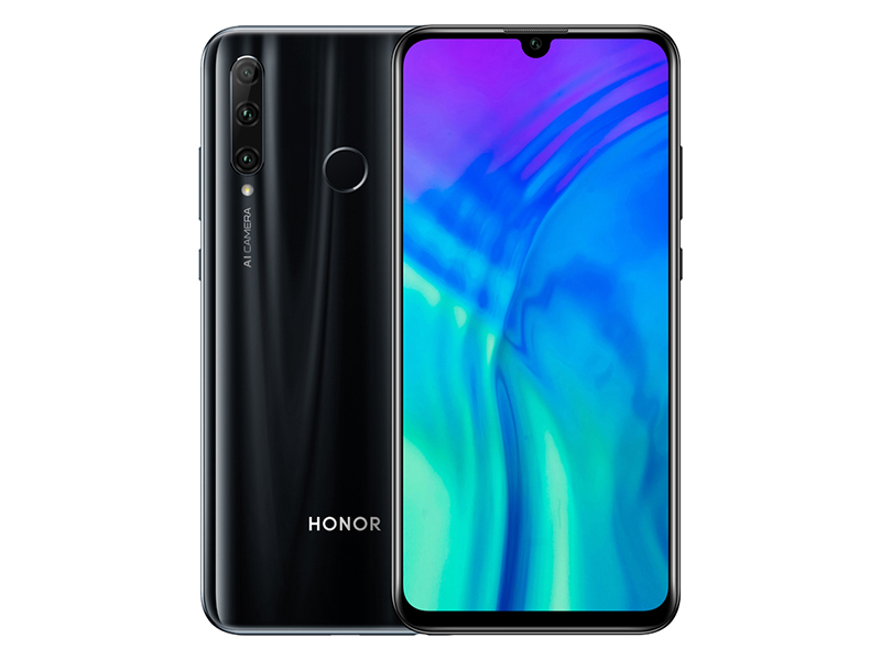 Смартфон Honor 20I(Global), 4G, 4/128GB, Google Play, Dual Nano Sim, Не поддерживает OTA, Gradient Black(черный)