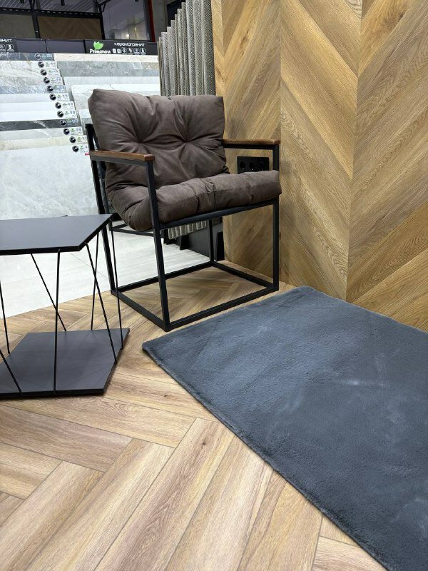 Ковер "Мальдивский песок", лофт, полиэстер, нескользящий, 1,6м x 1,2м