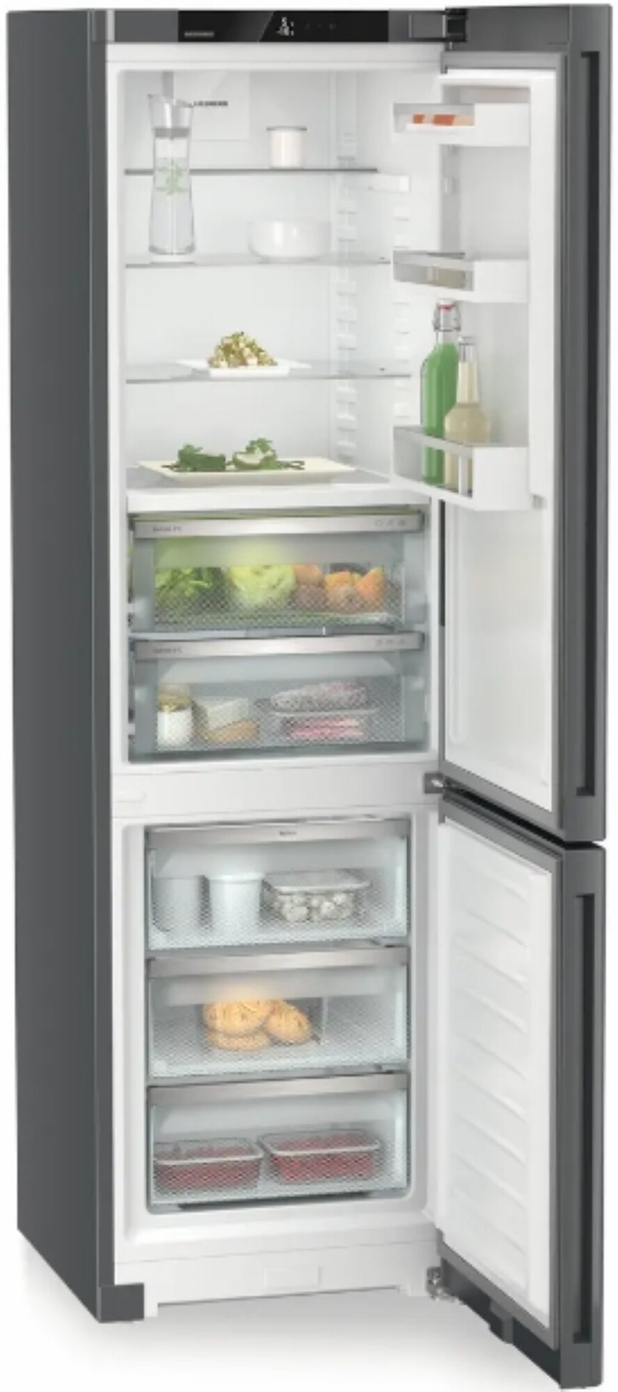 Холодильник Liebherr CBNdgc 5723 двухкамерный NoFrost в морозилке.