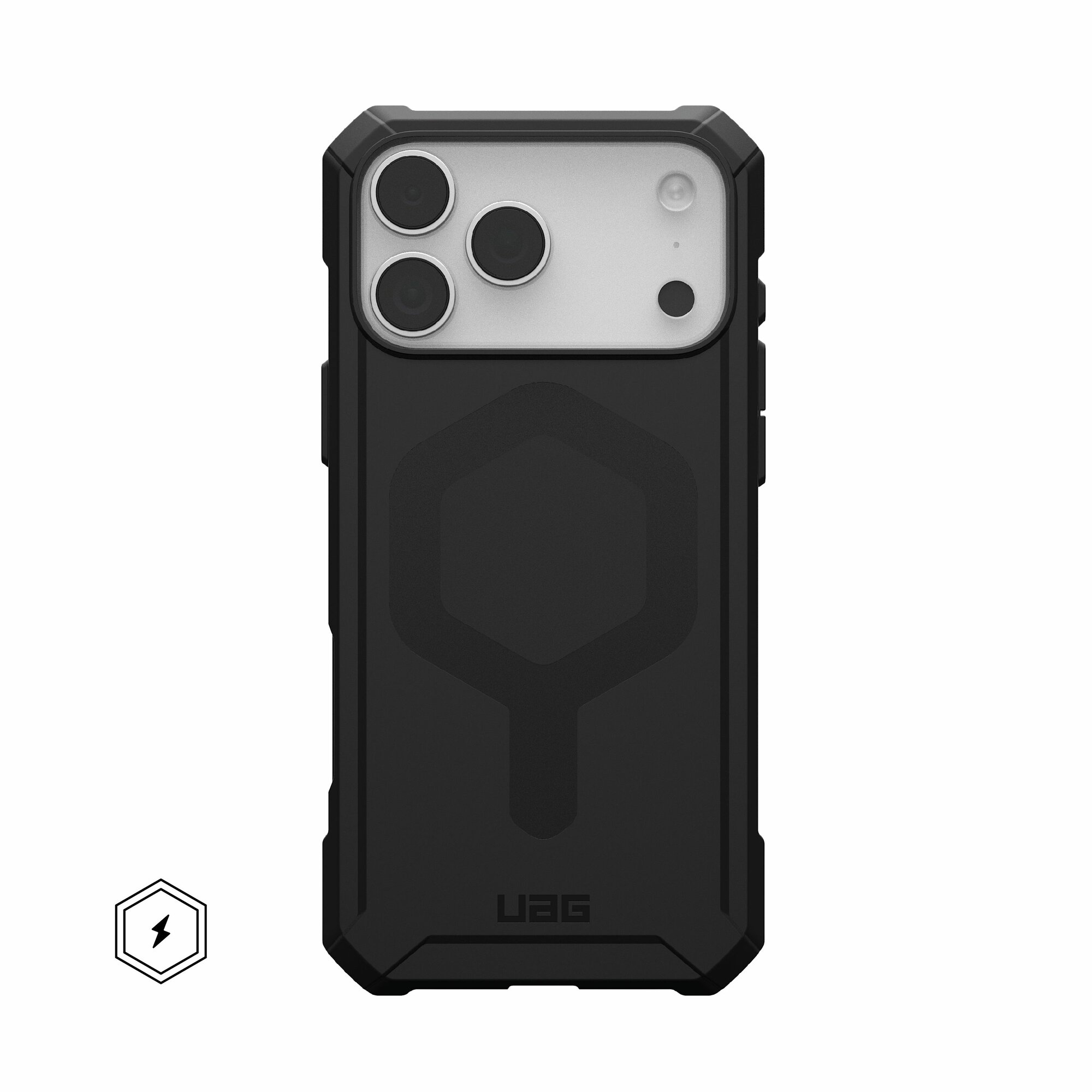Чехол с поддержкой MAGSAFE UAG Essential Armor для iPhone 17 Pro Max 6.9", цвет черный (Black)
