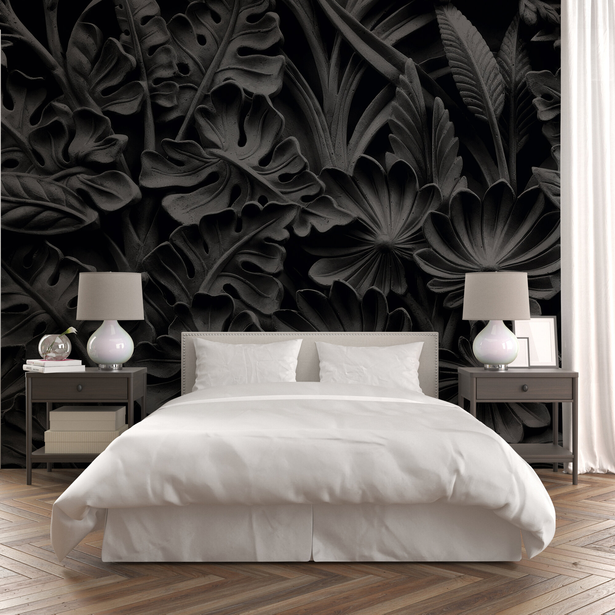 Гибкий мрамор Marmory "Жардин", для стен, бесшовный, 142x285 см