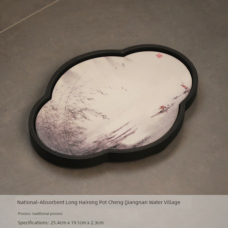 Повседневный поднос для чая из цельного дерева, маленький чайный столик из черного дерева, бытовой поднос для сухих