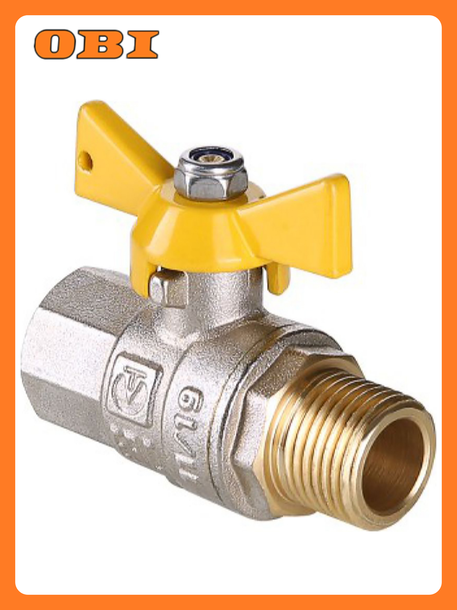 Кран шаровой латунь никелированный VALTEC VALGAS VT.278 1/2"