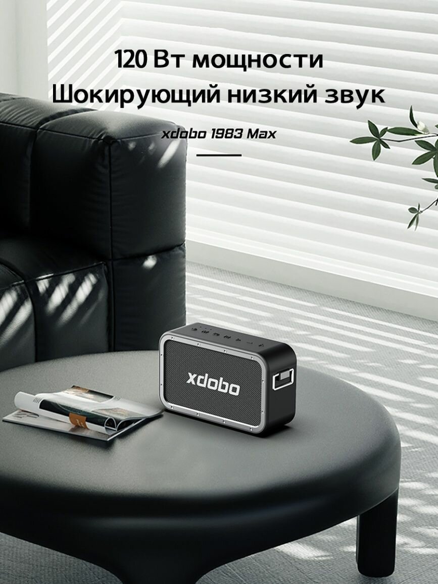 Эксклюзивная беспроводная аудиоколонка с поддержкой Bluetooth, USB, MicroSD и AUX, наделенная защитой от воды и пыли