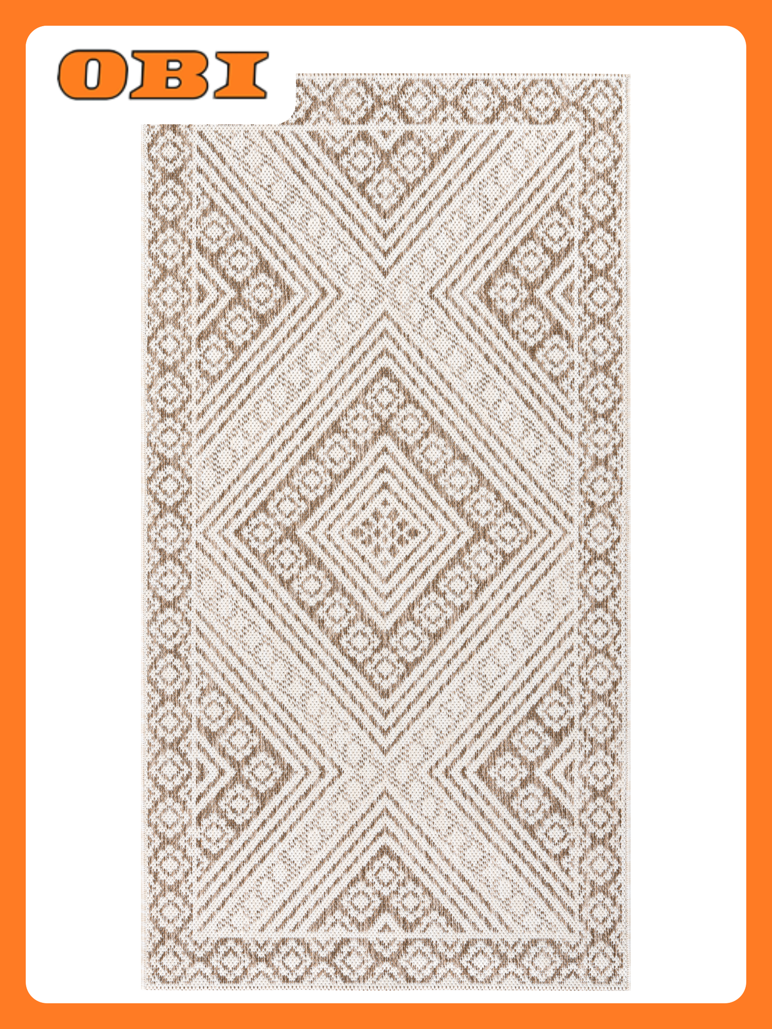 Ковер Paros 0.48x0.8 дизайн 6610A бежевый