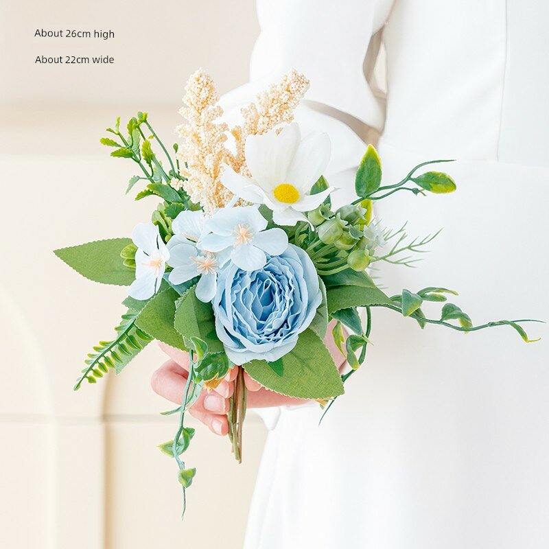 Искусственные цветы в стиле для регистрации брака, букеты для фотосессий, реквизит для пикников, сухоцветы, маленькие