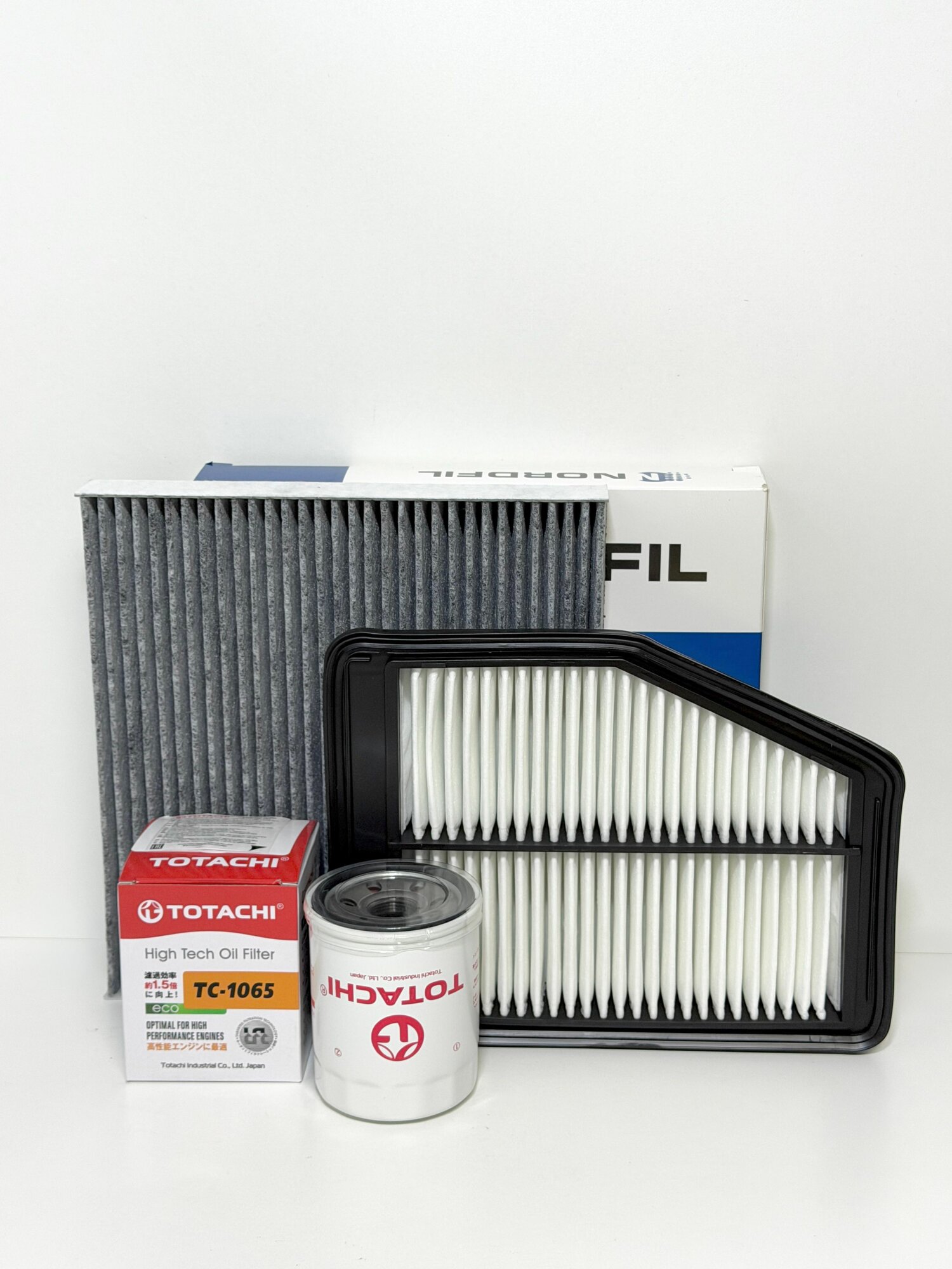 Комплект фильтров Honda Civic 9 седан хетчбек 1.8 (Хонда Сивик 9) фильтр воздушный + салонный угольный + масляный