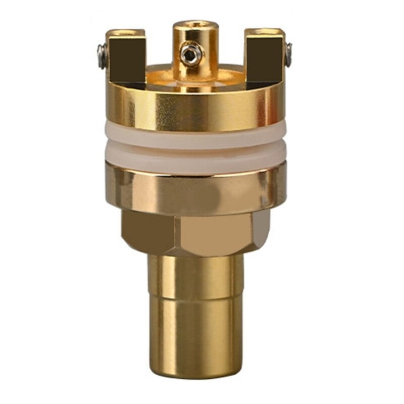 Гнездо CD-плеера для усилителя мощности с гнездовой клеммой RCA Lotus-белый-позолоченный