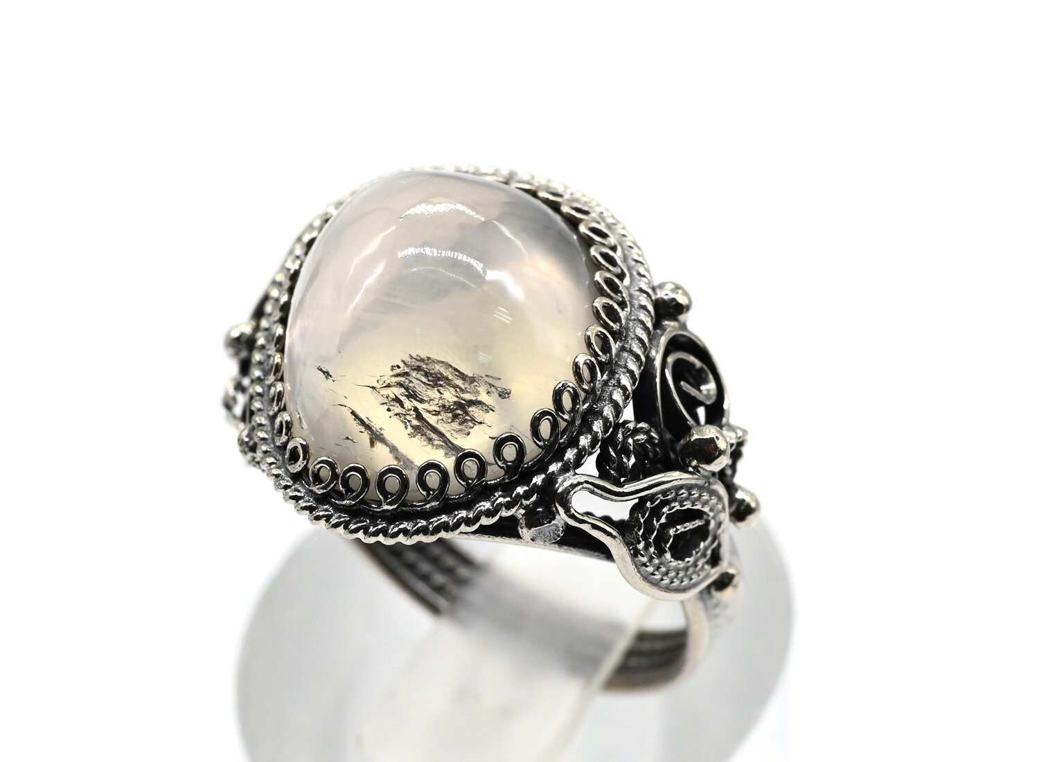 Кольцо, горный хрусталь