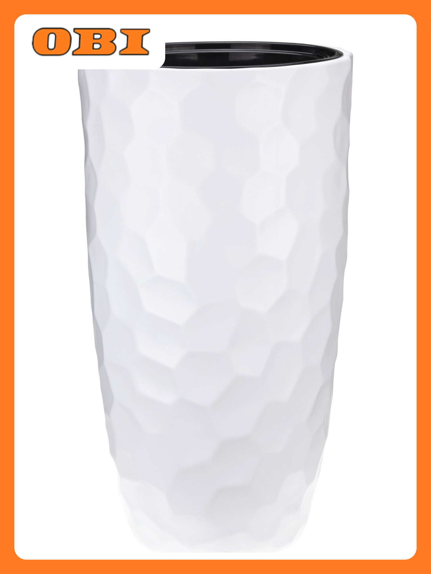 Кашпо М-Пластика IDEA Мозаика белый ротанг 42 л