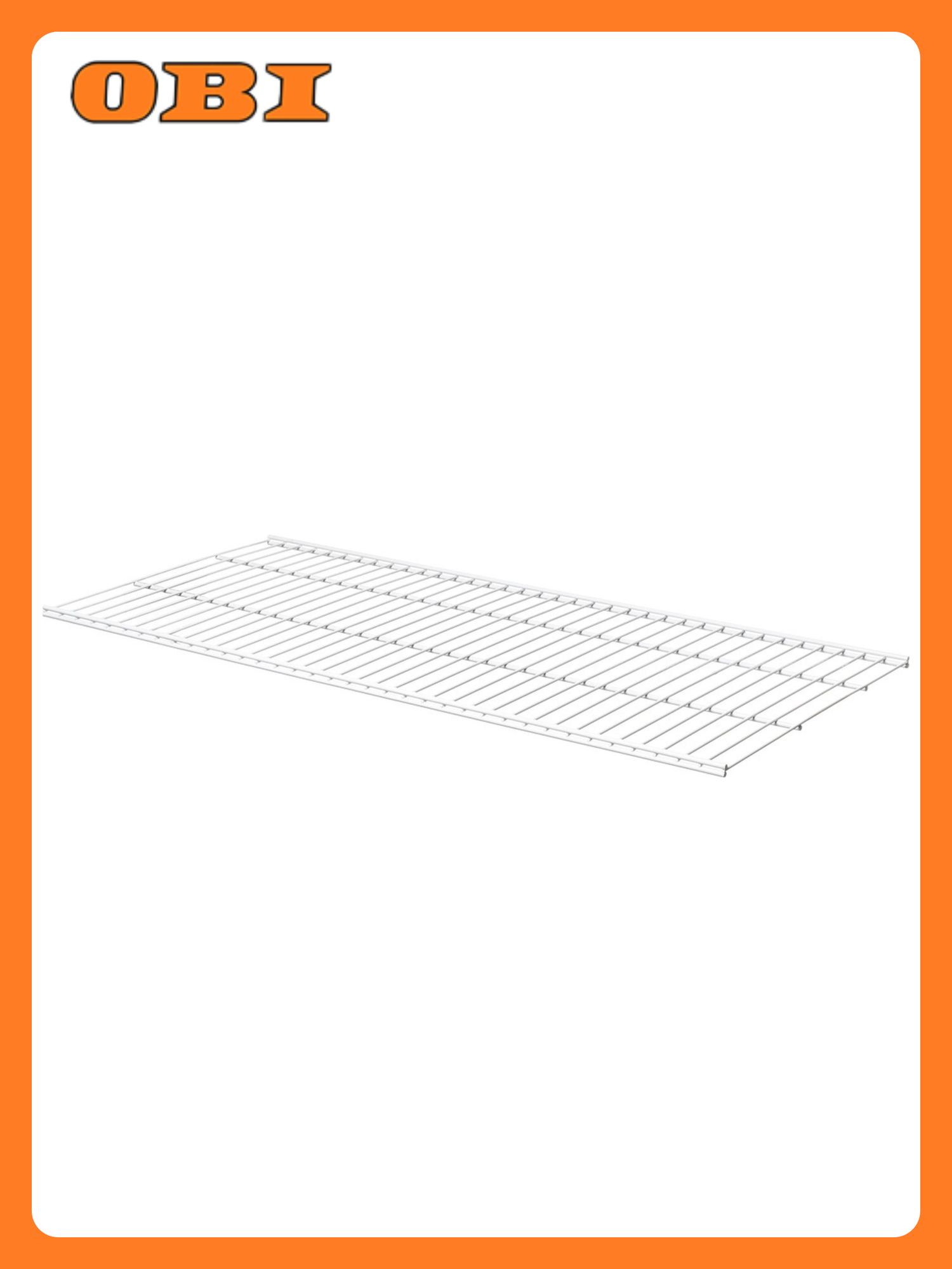 Полка для одежды Larvij белая 15x903х406 мм