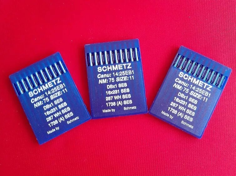 Швейные иглы DBx1 SES, нержавеющая сталь, для Juki, Brother, Singer, Jack 80 12