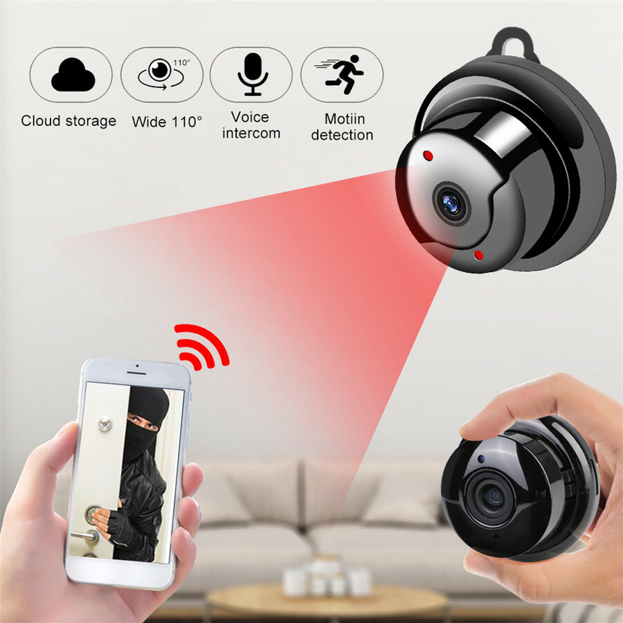 1080P Беспроводная Wifi Cctv Внутренняя/Наружная Hd Мини Ip-Камера Cam Home Security Ir