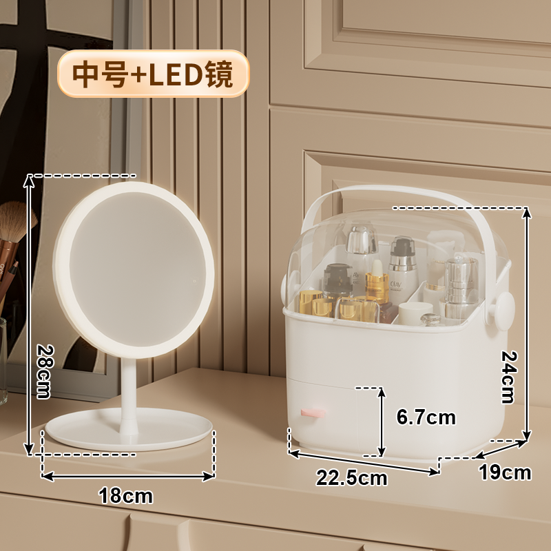 Интернет-хит: органайзер для косметики, пылезащитный ящик, портативный вместительный контейнер для помад и средств по