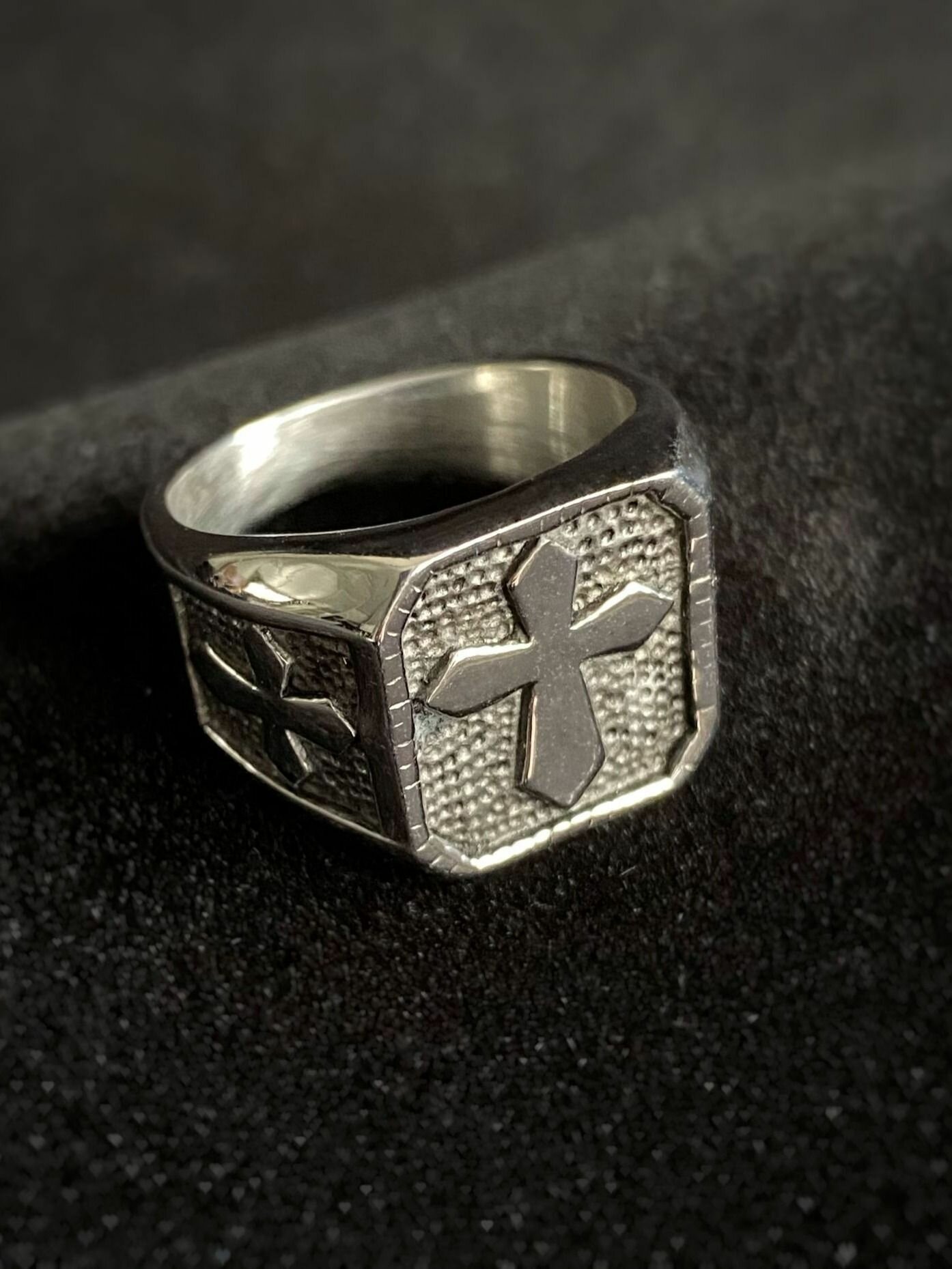 Печатка, размер 20, Silver — фото 1