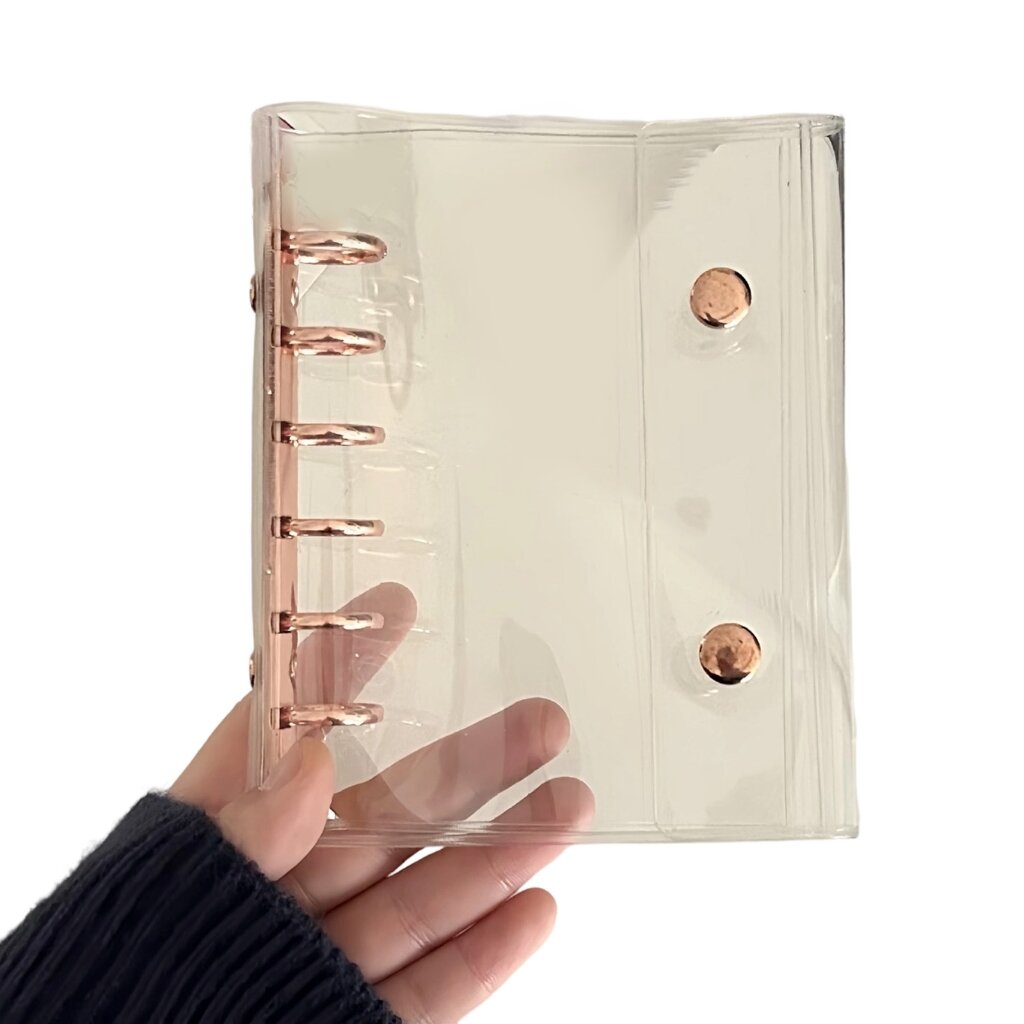 6 Колец Обложка для переплета из ПВХ Обложки для альбомов с карточками 6 Колец Обложки для фотоальбомов из ПВХ для блокнота многоразового использования Планировщик журналов
