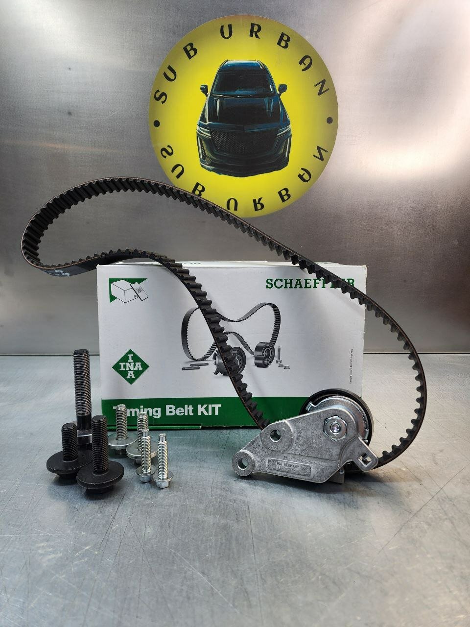 Комплект ремня ГРМ Форд Фиеста Фокус, Мазда 2, Вольво S40 V50 (1.4-1.6) INA 530014010