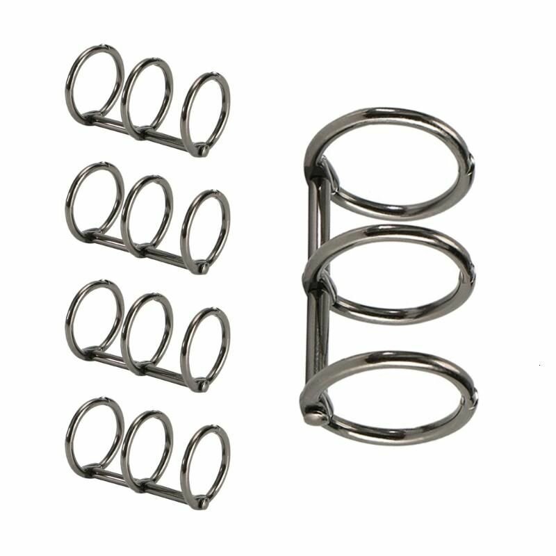 5 шт. кольца для переплета, пистолет черный - 20x2.4x40