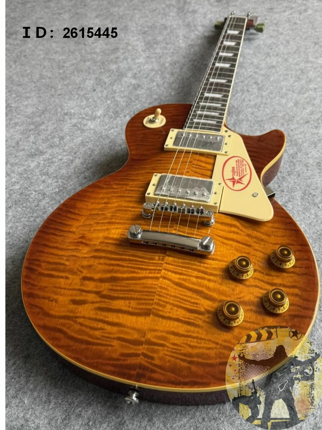Электрогитара с 6 струнами Gibson Les Paul, размер 39 дюймов, корпус из махагони, произведена в Китае.