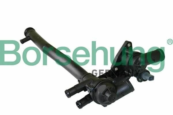 Термостат Borsehung B19086 83 С, с корпусом и патрубком, Audi A1, A3, Seat Altea, Ibiza, Leon, Toledo, Skoda Fabia, Octavia, Rapid, Roomster, Superb, Yeti, VW Golf, Jetta, Passat, Polo, Tiguan 07-