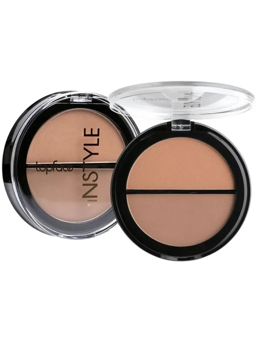 Румяна Topface Instyle Twin Blush On, Двойные румяна для лица, 001