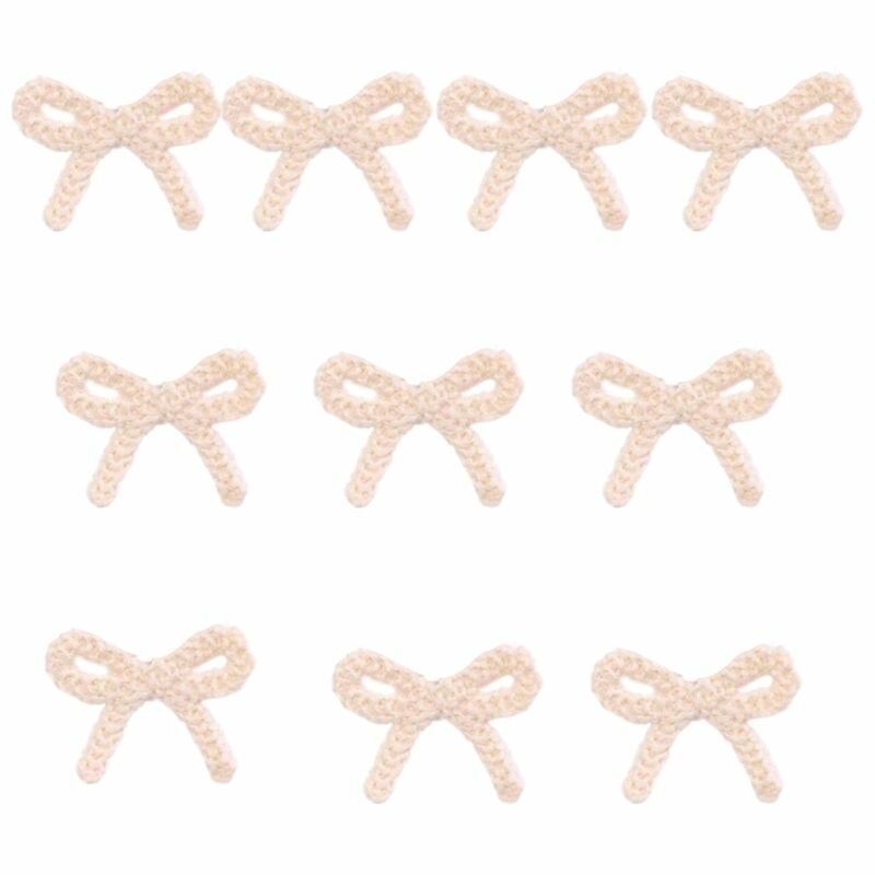 Вышитые аппликации с бантиком