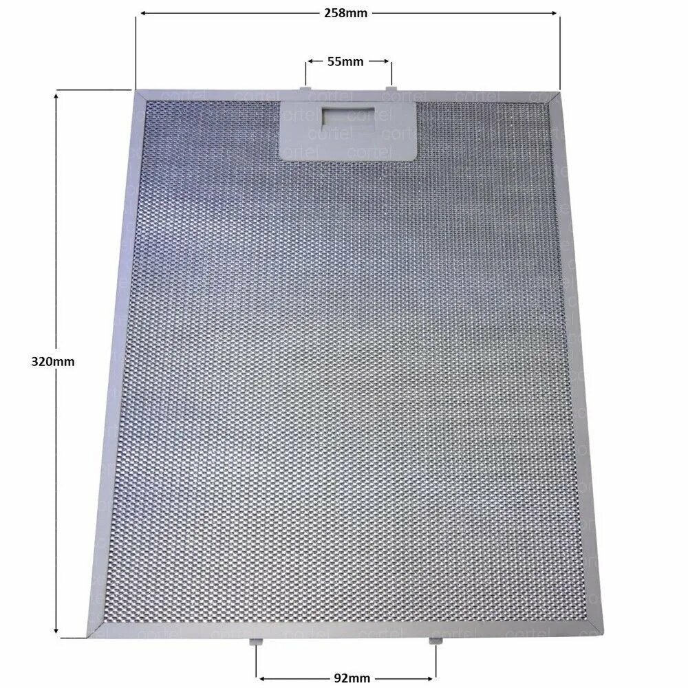 3 шт. Фильтр для вытяжки. 318x257 мм 31,8x25,7 см Жироулавливающий. Металлический. C00268543