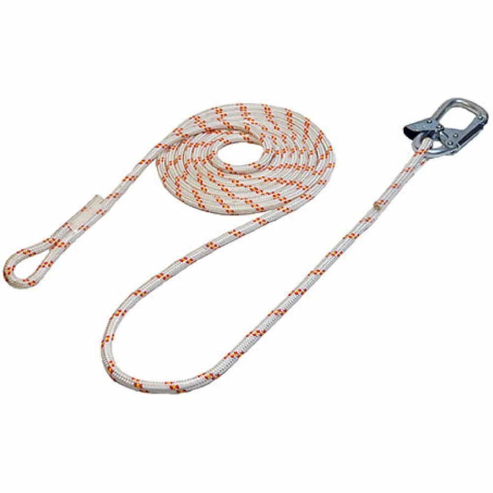 Строп из каната 10 м с монтажным карабином и крепежной петлей прогресс сефети Строп В 10 м
