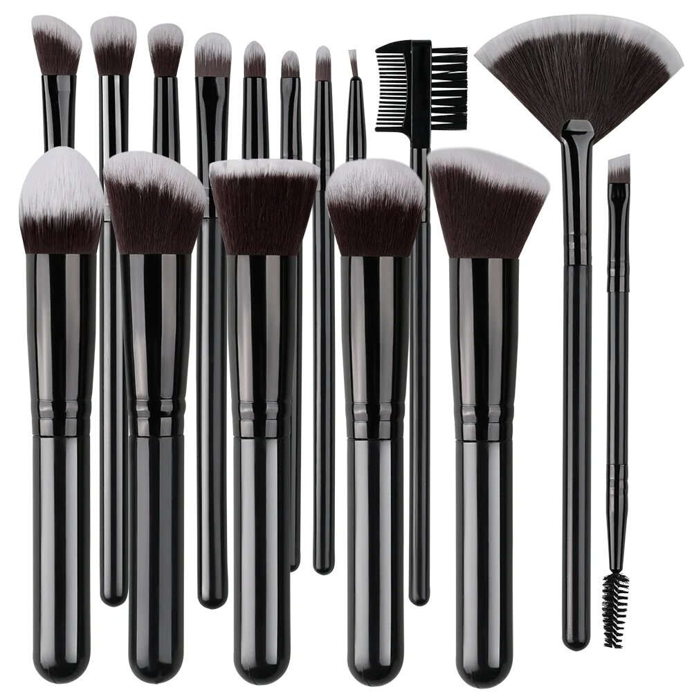 Набор кистей для макияжа 16 шт. Black Handle