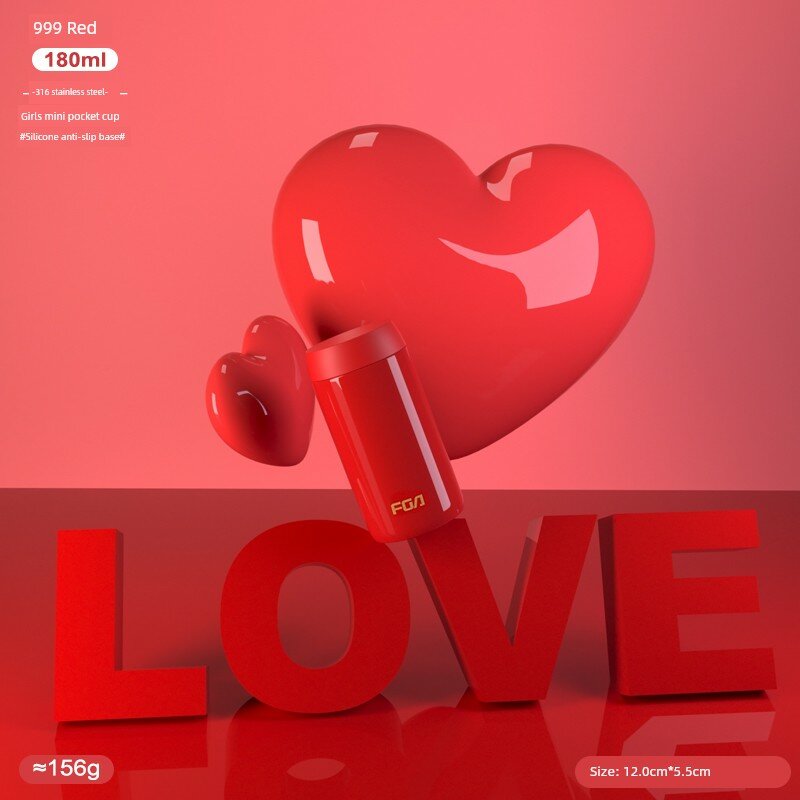 Fuguang термос из нержавеющей стали 316, женская мини-модная чашка для брюк с клапаном и карманами, портативная