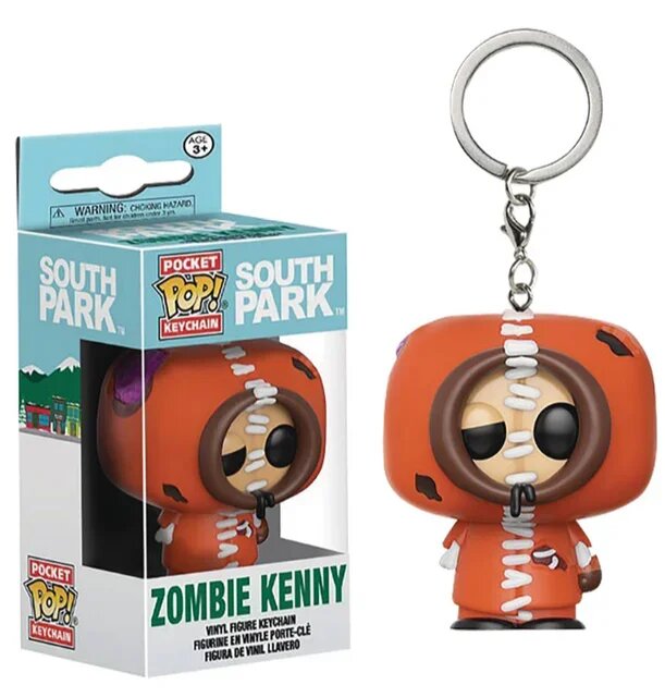 FUNKO POP брелок South Park Зомби Кенни Мистерьон Стэн ZOMBIE KENNY