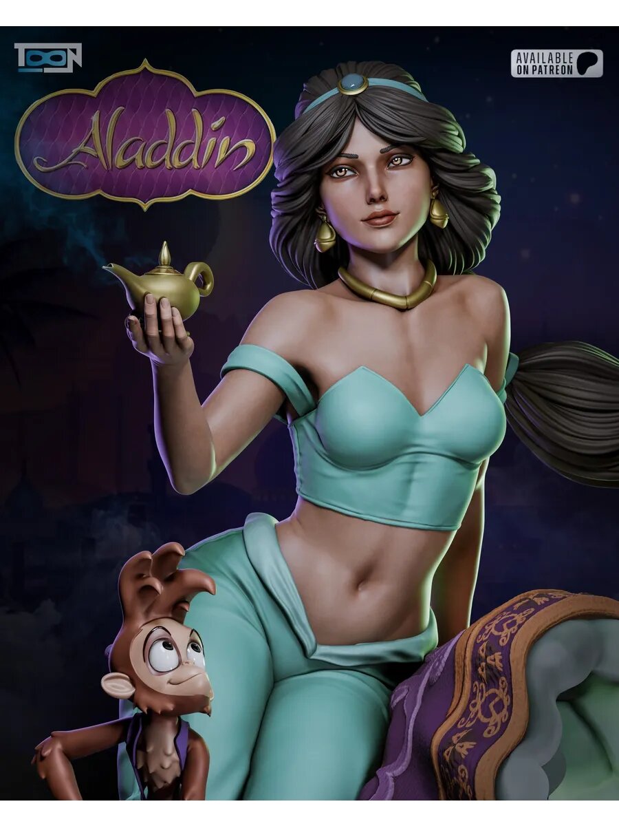 Коллекционная фигурка Toon Studios Jasmin под покраску 20 см