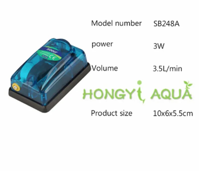 Воздушный насос SOBO для аквариума, кислородный насос аэрационный насос/348A/SB-248A/648/748/848