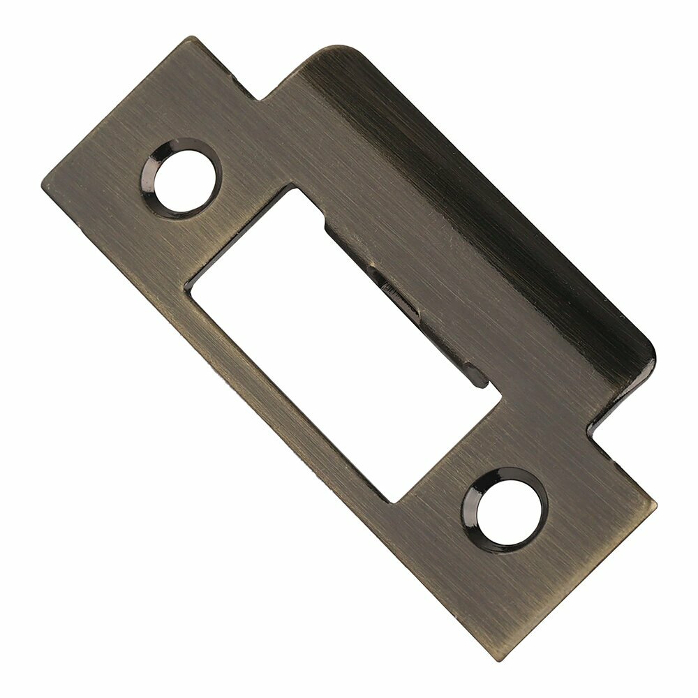 Планка ответная Edson, для дверных защелок, сталь, цвет бронза, 1 шт