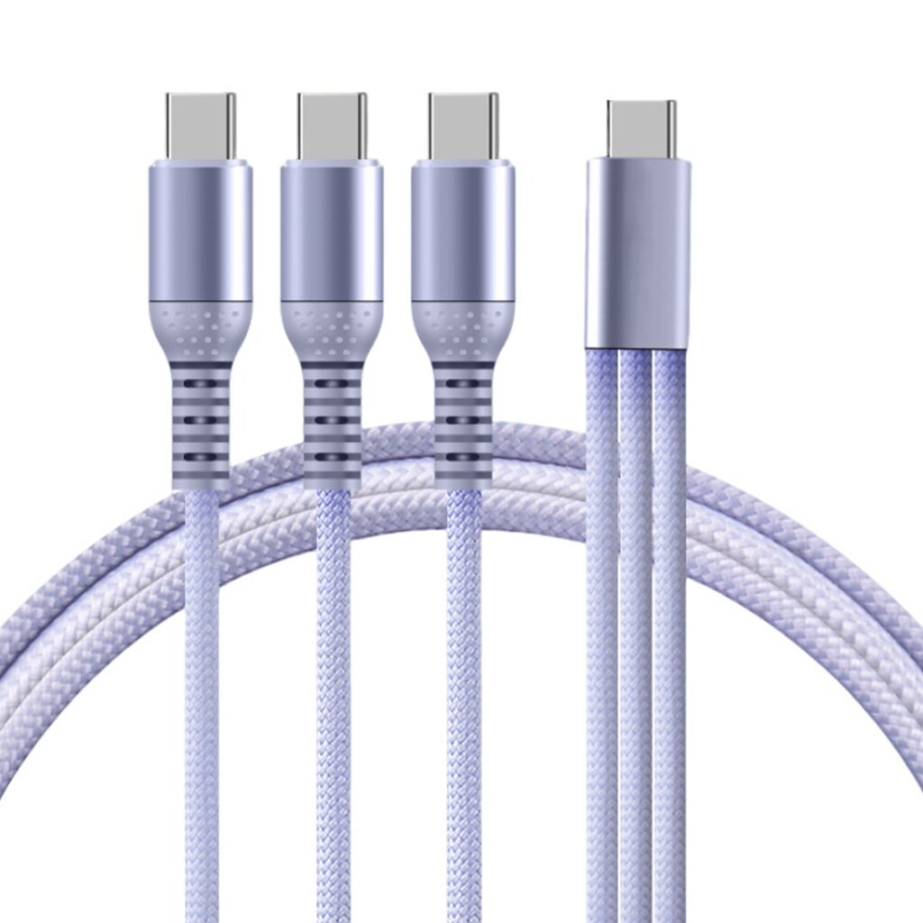 Зарядный кабель типа C 3 в 1, тройные порты, быстрые зарядные устройства, разветвитель USB 3 в 1, кабель-разветвитель USB C для телефонов, планшетов, игровых устройств