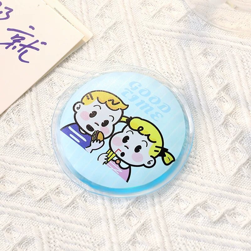 Многоразовая детская грелка для рук с мультяшным дизайном, портативная карманная грелка для школьников, многоразовая